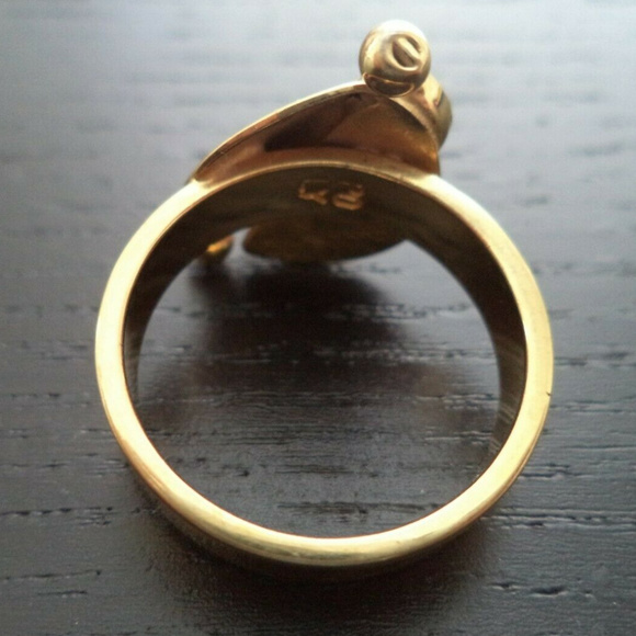Christophe Poly | Jewelry | Christophe Poly Signed Abstract Art Ring ...